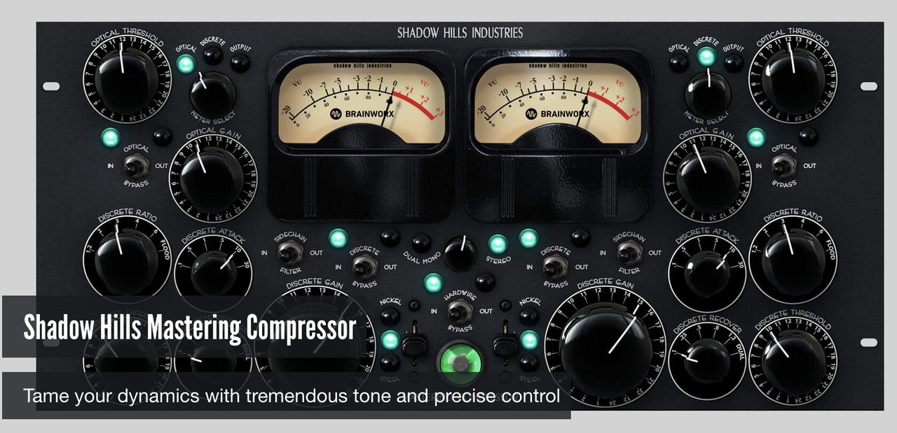 【初心者向け】Brainworx Shadow Hills Mastering Compressorの使い方・特徴・用語